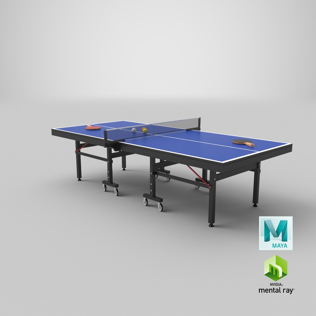 Ping Pong Table Set 02 3D Model - TurboSquid 1961375