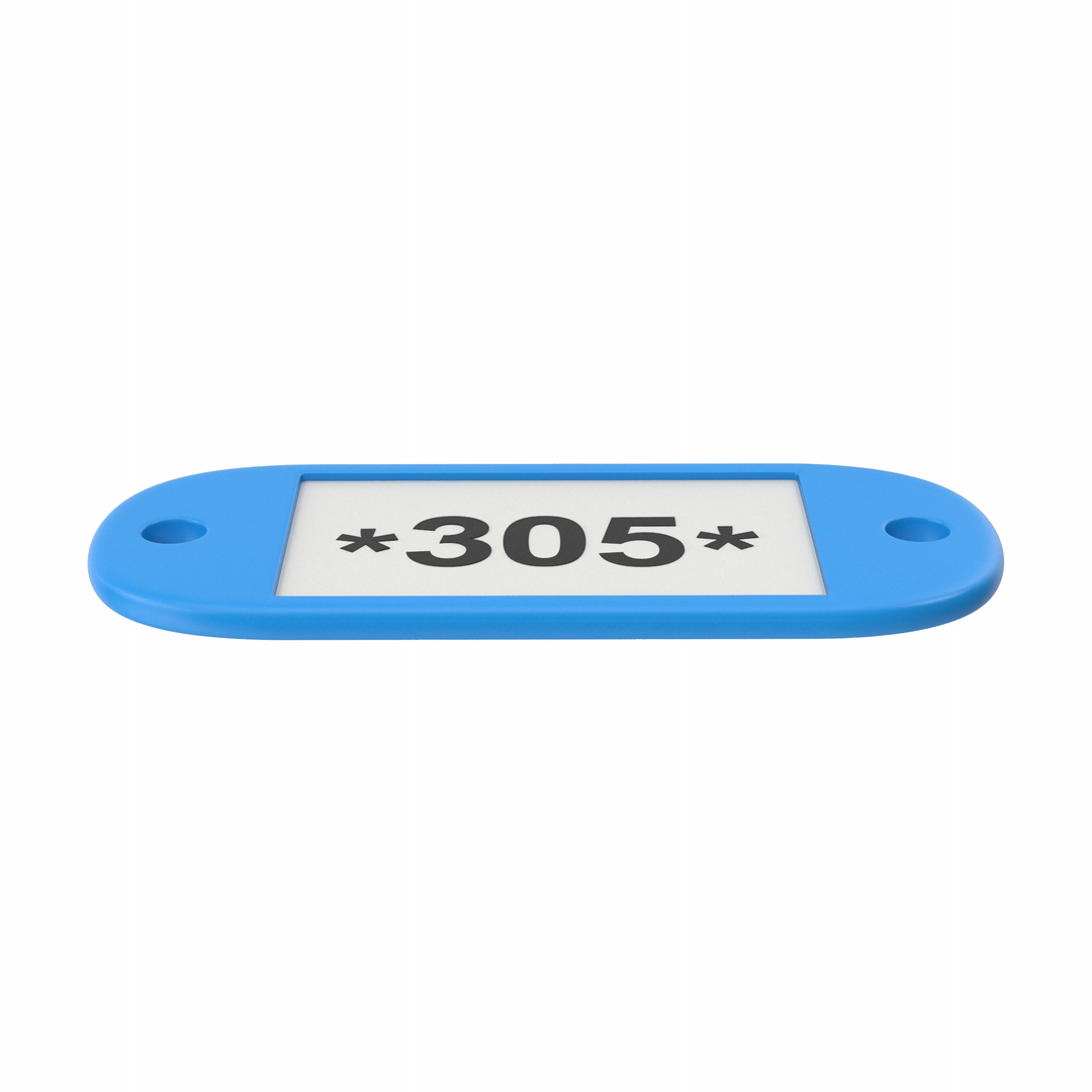 Hotel Room Key Number Tag Model - TurboSquid 2271586