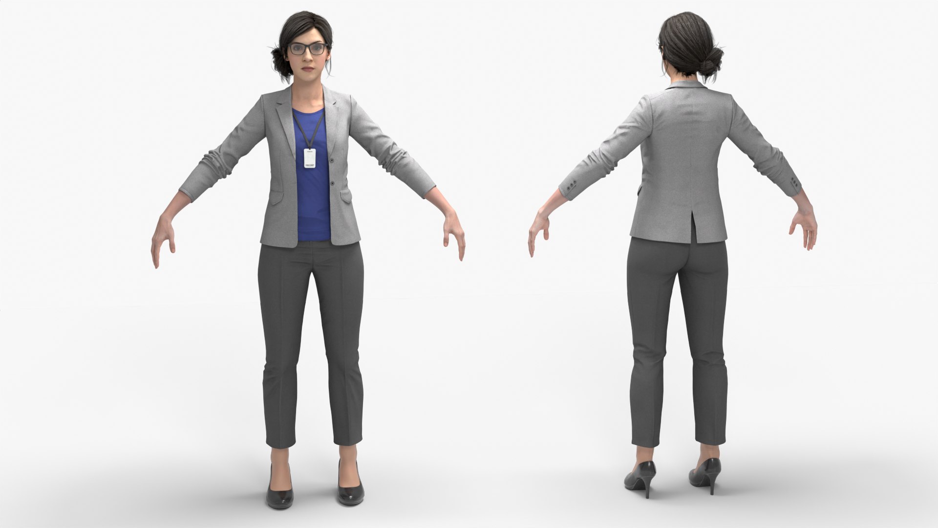 Female Grant Director 3D Model - TurboSquid 2241634