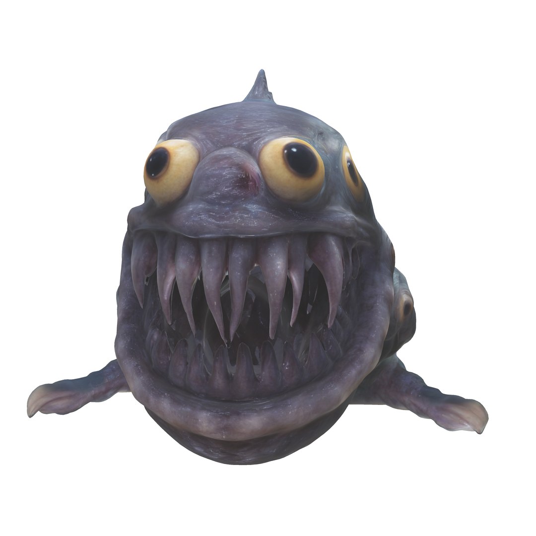 3D Ugly Frog-like Eye Monster - TurboSquid 2276518