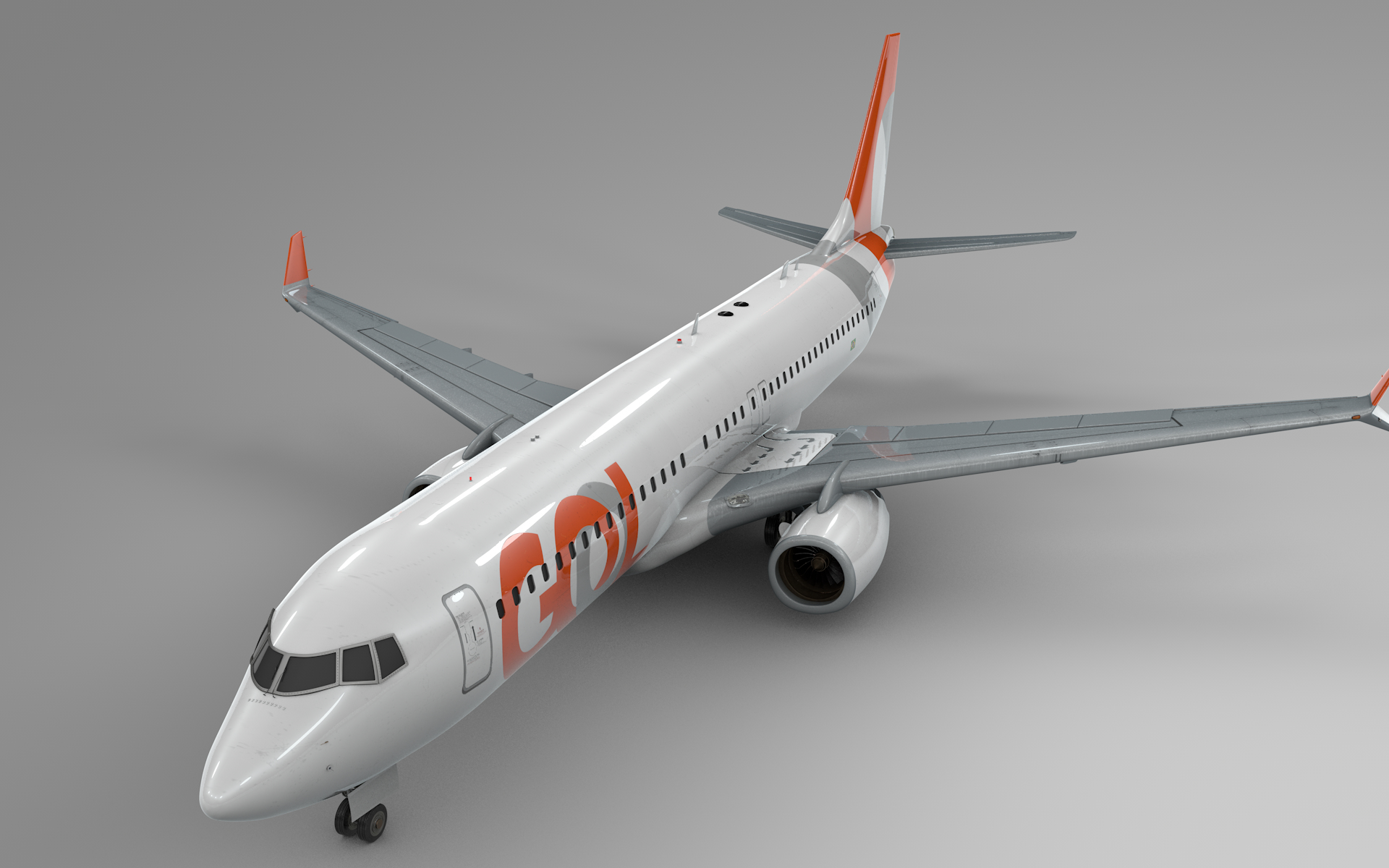 3D model boeing 737-8 gol linhas - TurboSquid 1699995