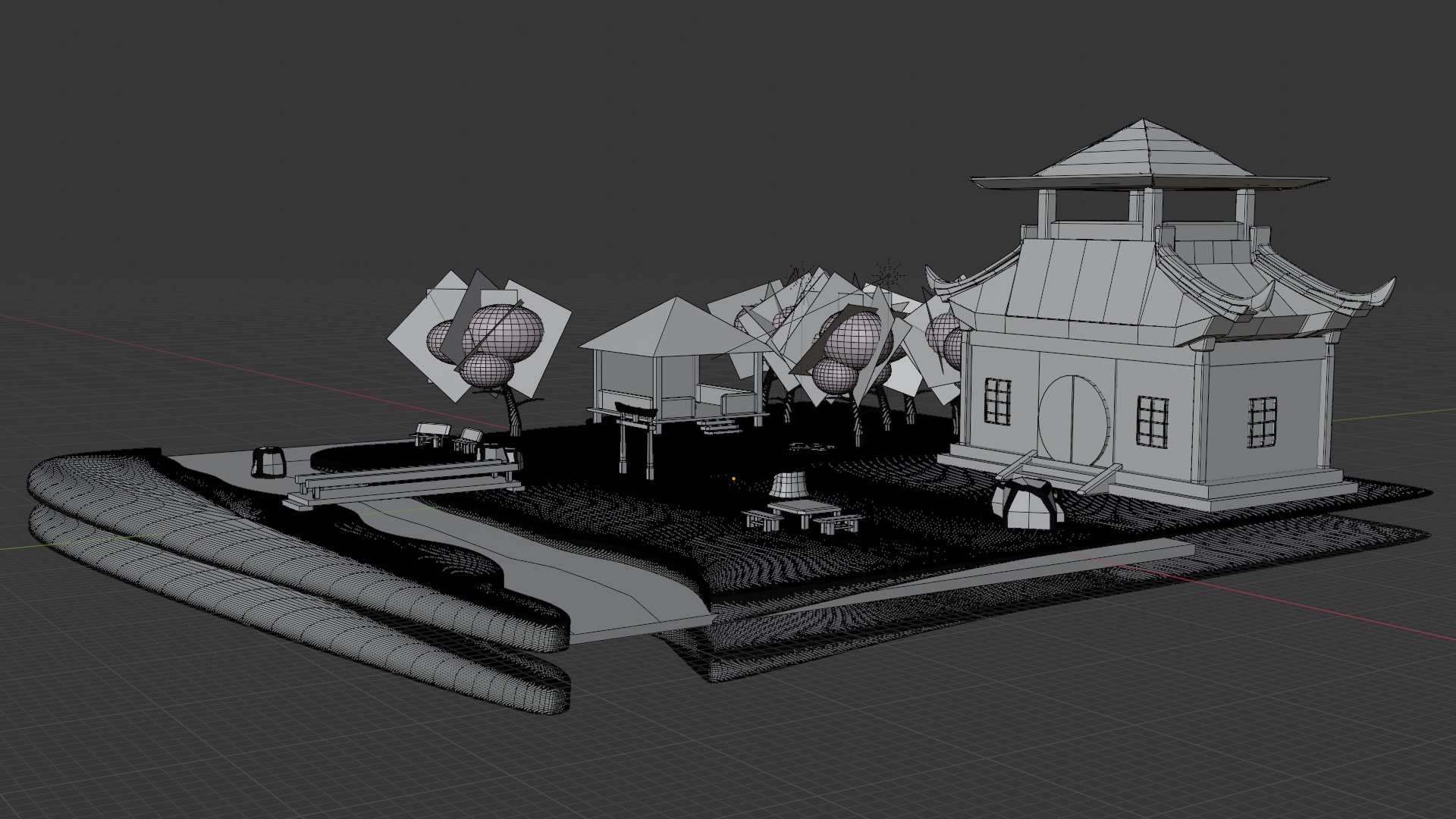 3D Model Japan Landscape - TurboSquid 1921082
