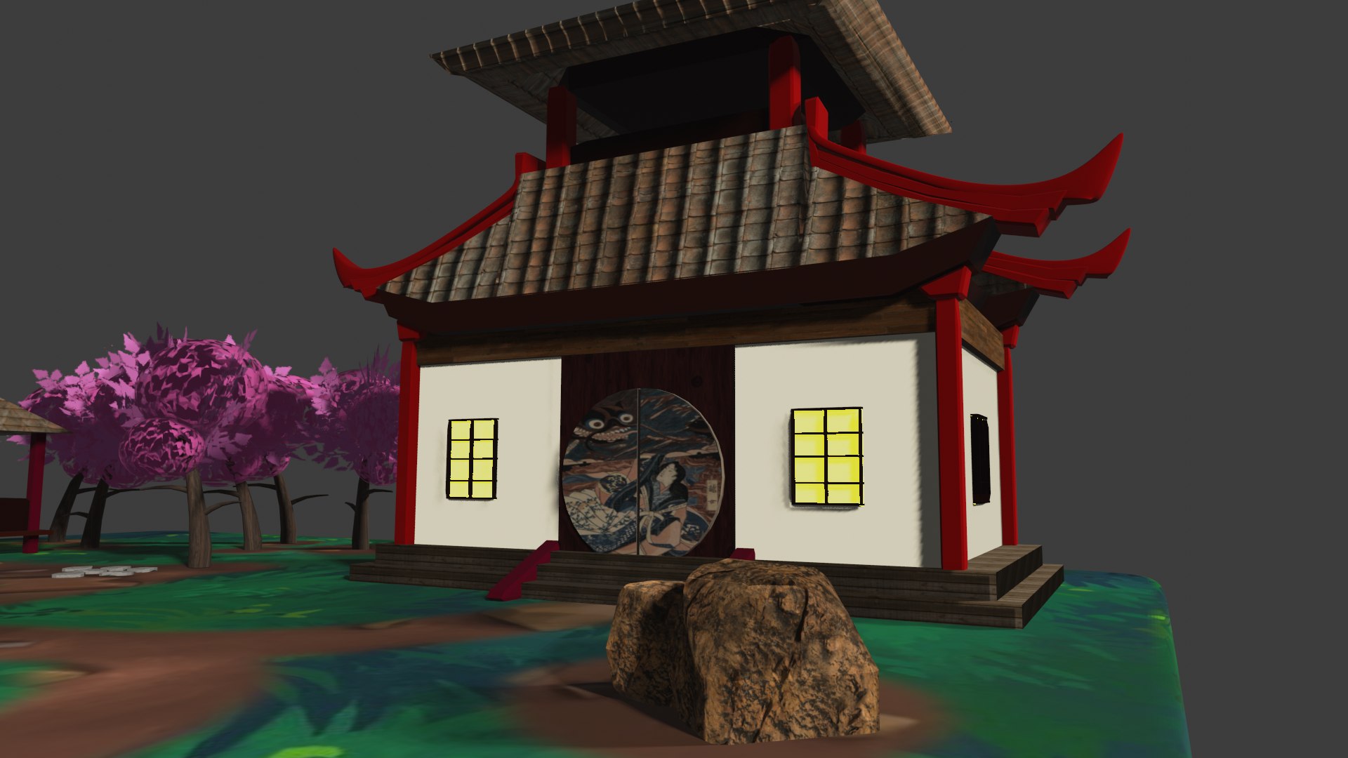 3D Model Japan Landscape - TurboSquid 1921082