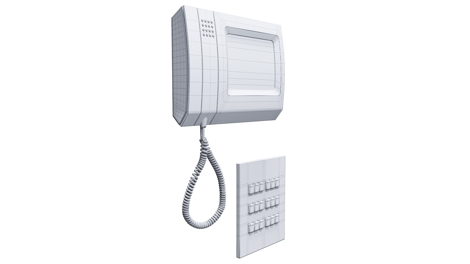 Free Free Intercom - Control Panel 3D Model - TurboSquid 1879802
