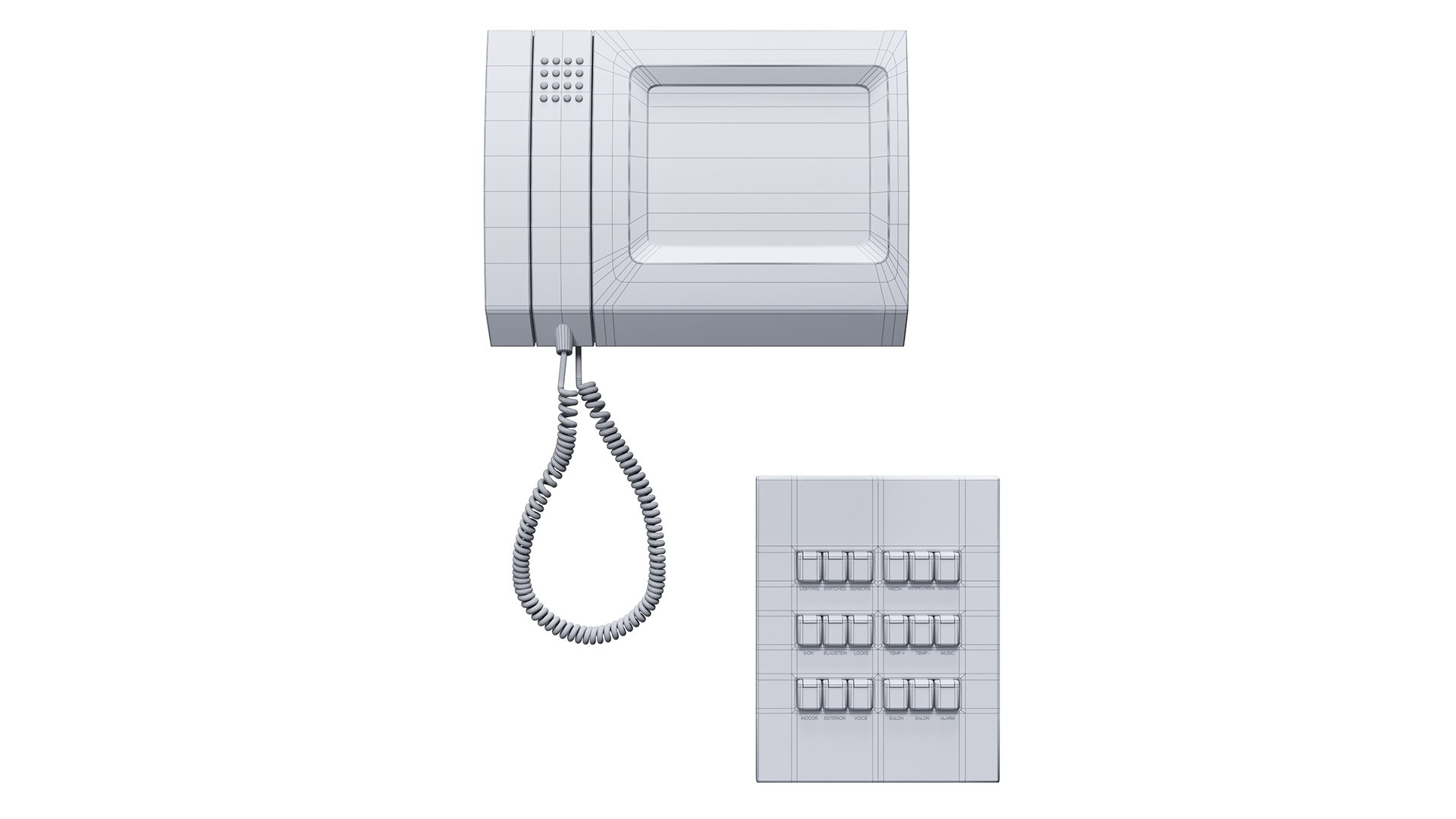 Free Free Intercom - Control Panel 3D Model - TurboSquid 1879802