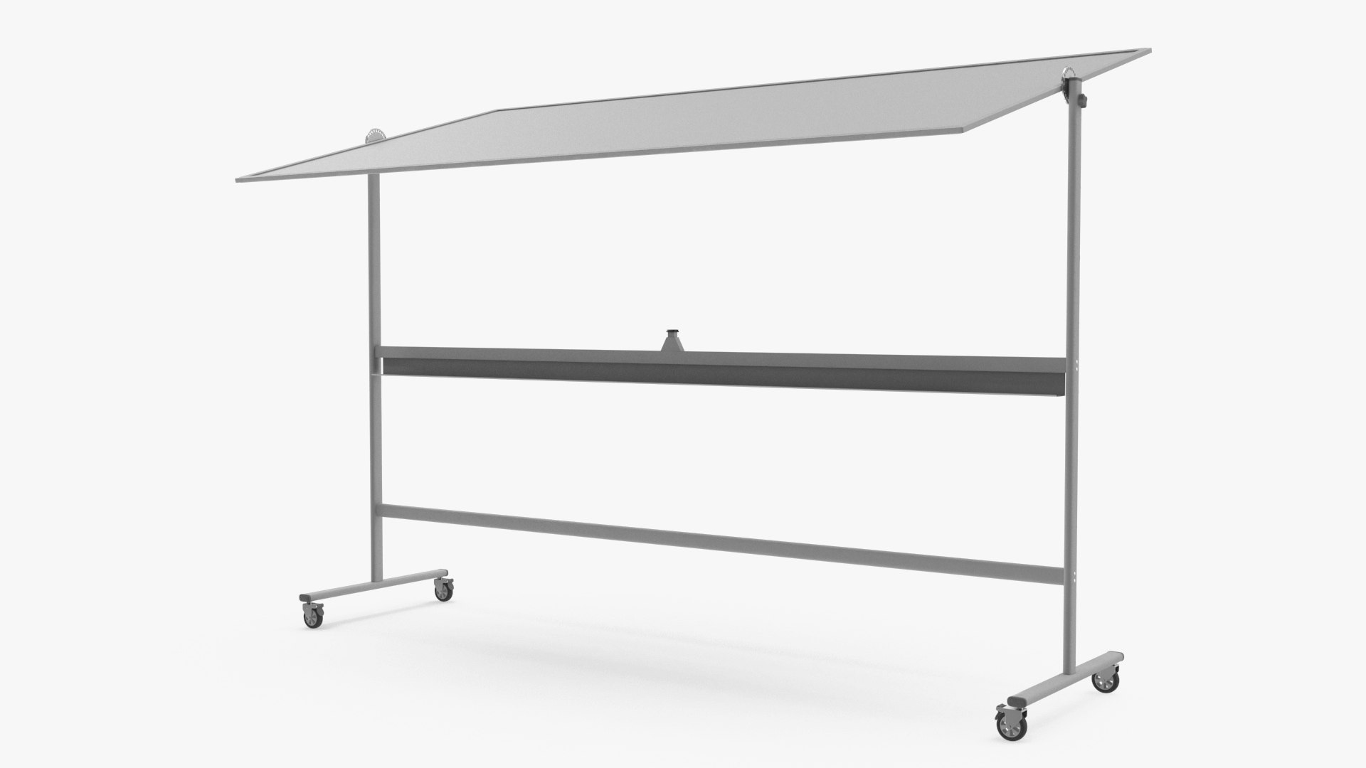 3D Office Magnetic Whiteboard On Wheels Model - TurboSquid 2160873