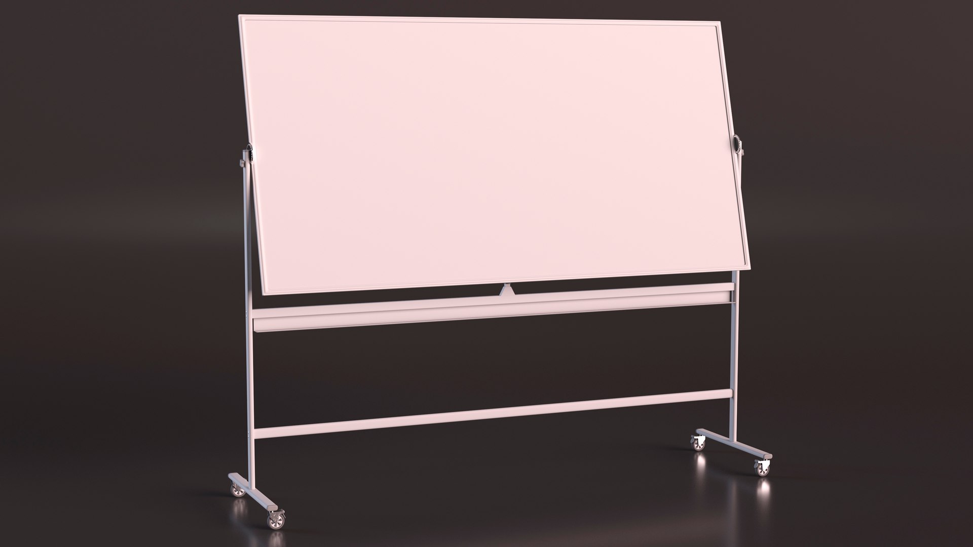 3D Office Magnetic Whiteboard On Wheels Model - TurboSquid 2160873