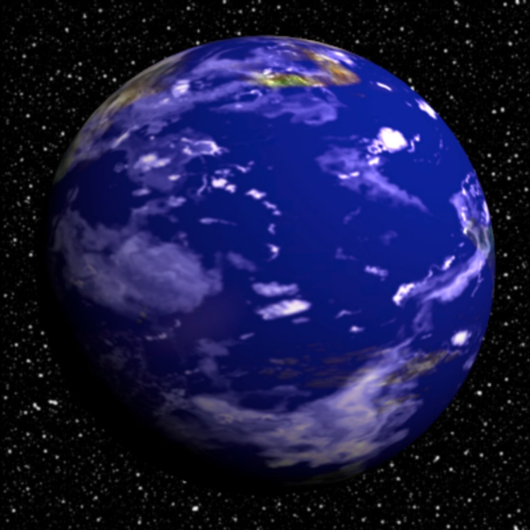 3d 10 earth planets model