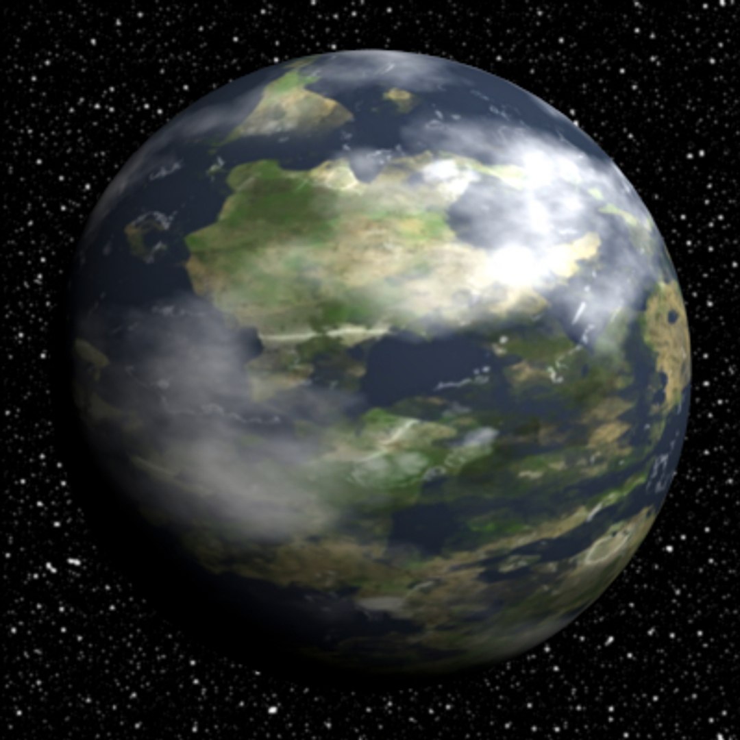 3d 10 earth planets model