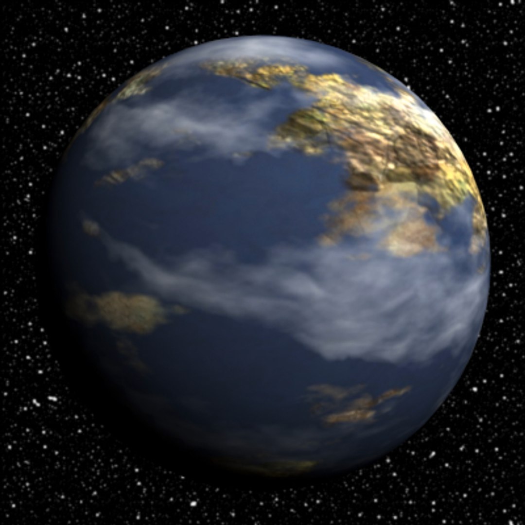 3d 10 earth planets model