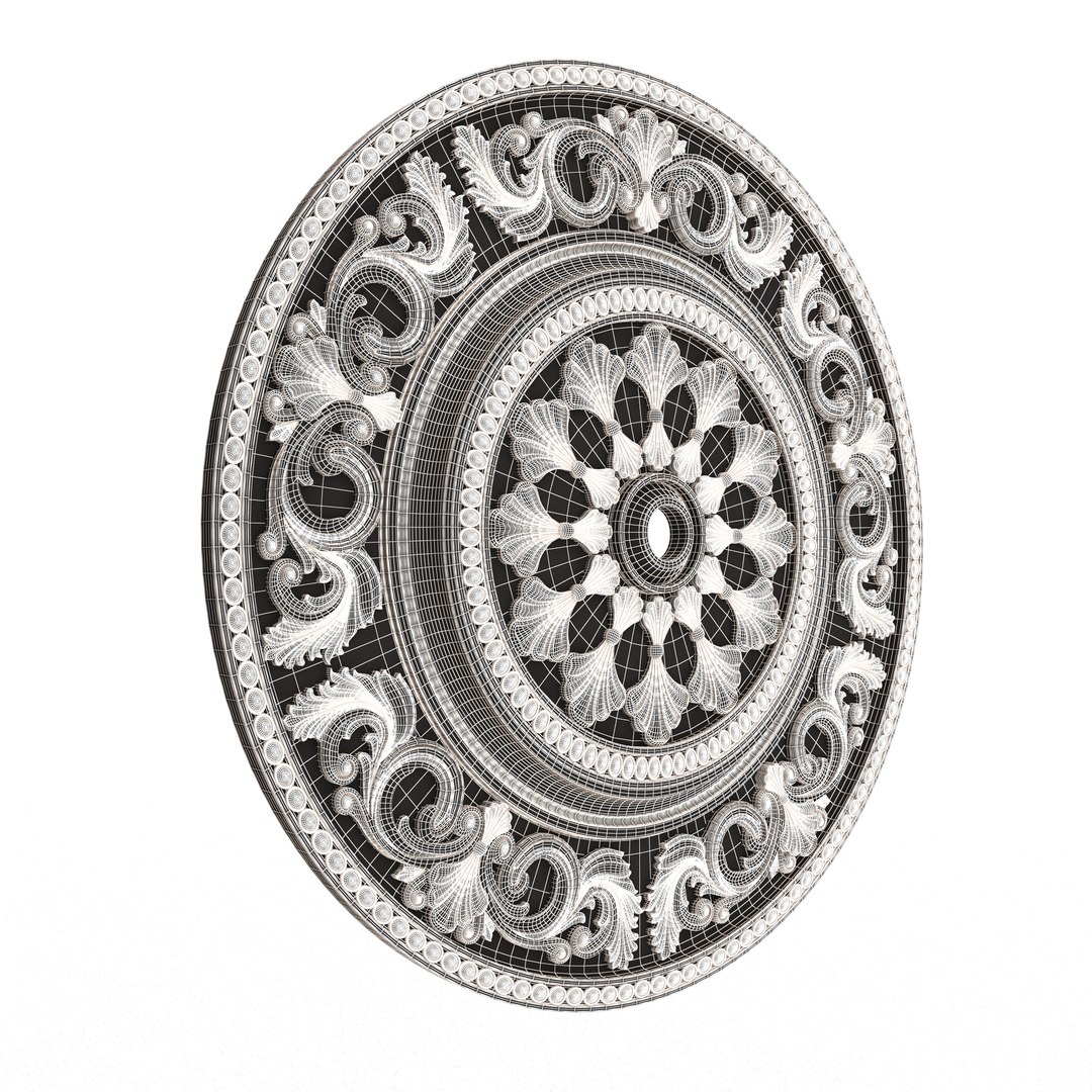 Ceiling Rosette 06 3D Model - TurboSquid 2158419