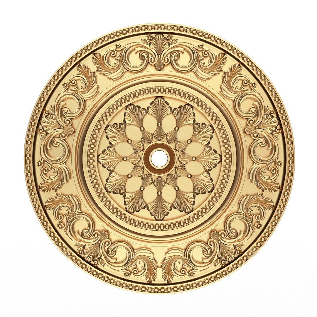 Ceiling Rosette 06 3D Model - TurboSquid 2158419