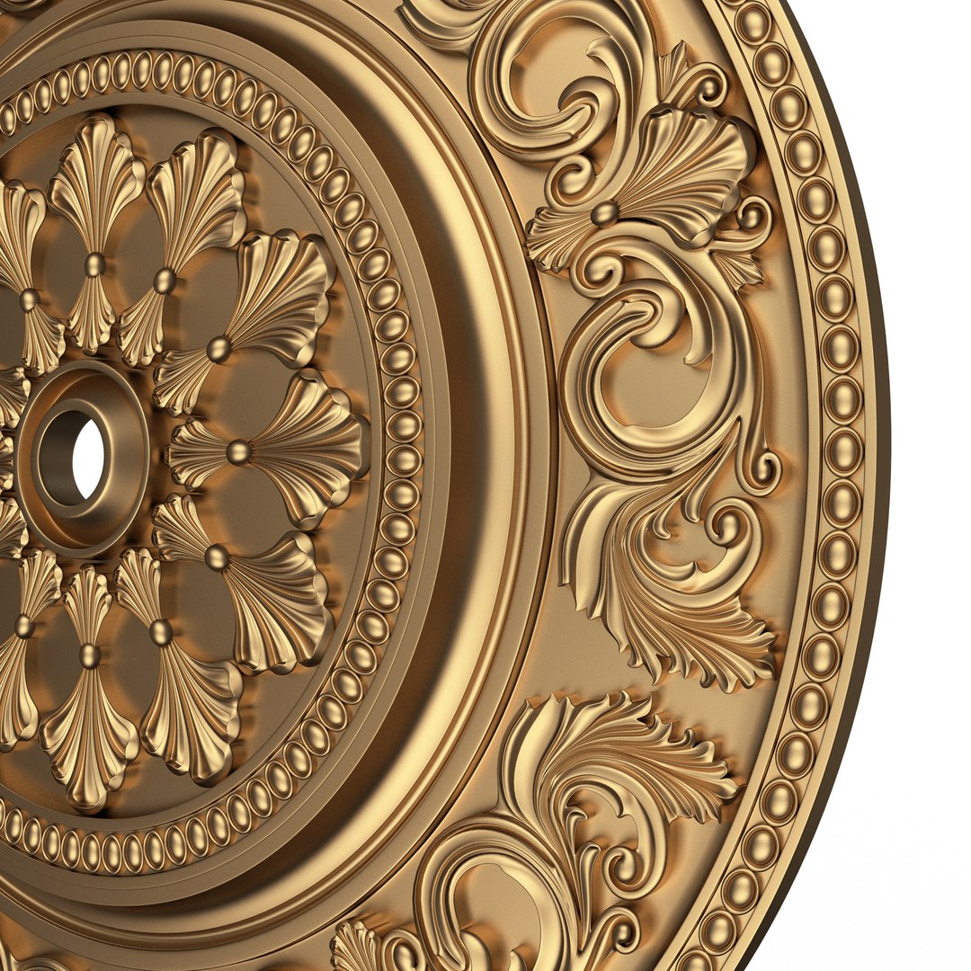 Ceiling Rosette 06 3D Model - TurboSquid 2158419
