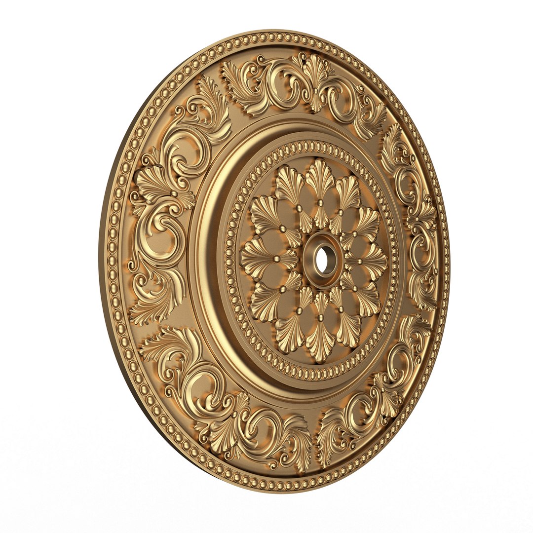Ceiling Rosette 06 3D Model - TurboSquid 2158419