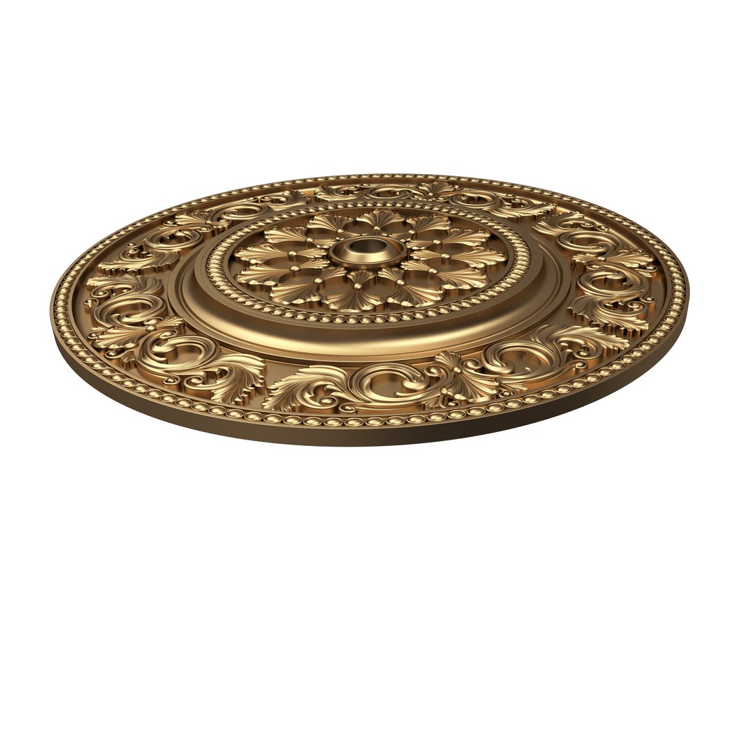Ceiling Rosette 06 3D Model - TurboSquid 2158419