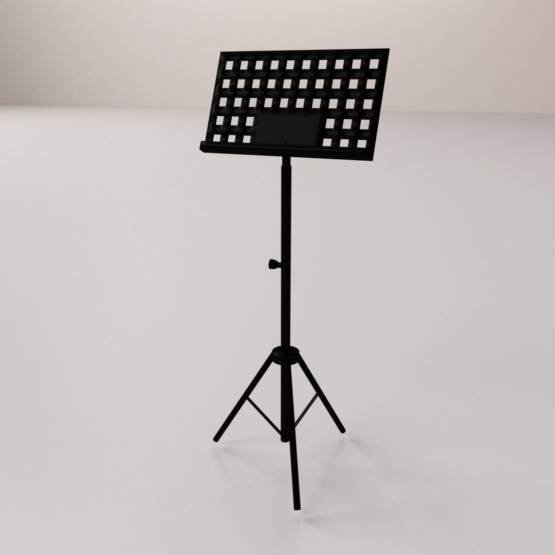 3D Music Note Stand - TurboSquid 2314965