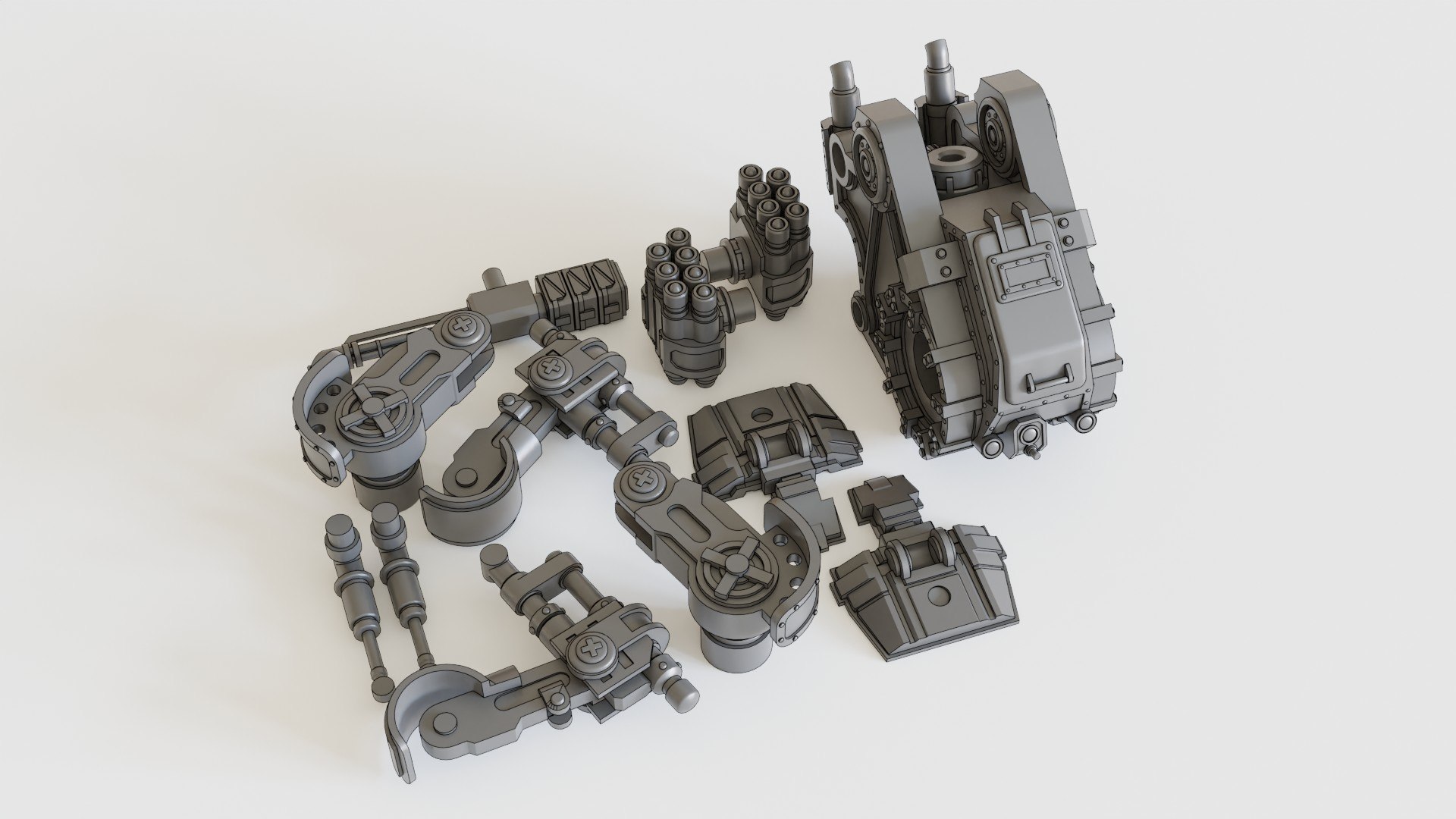 3D Gothic Mech For 3d Print Model - TurboSquid 2149612