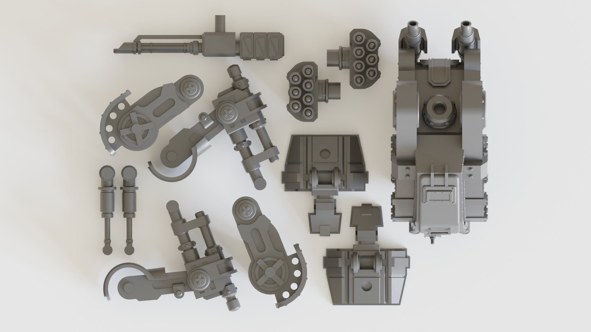 3D Gothic Mech For 3d Print Model - TurboSquid 2149612
