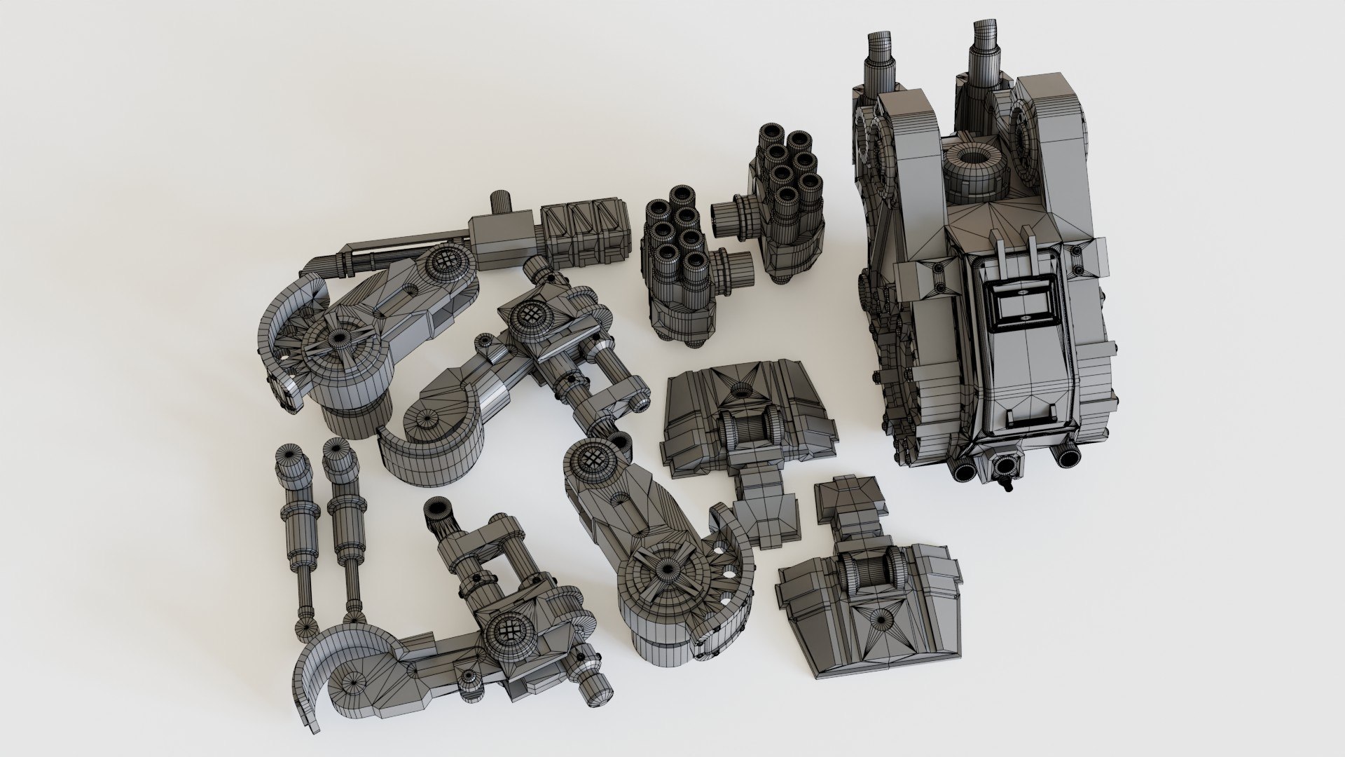 3D Gothic Mech For 3d Print Model - TurboSquid 2149612