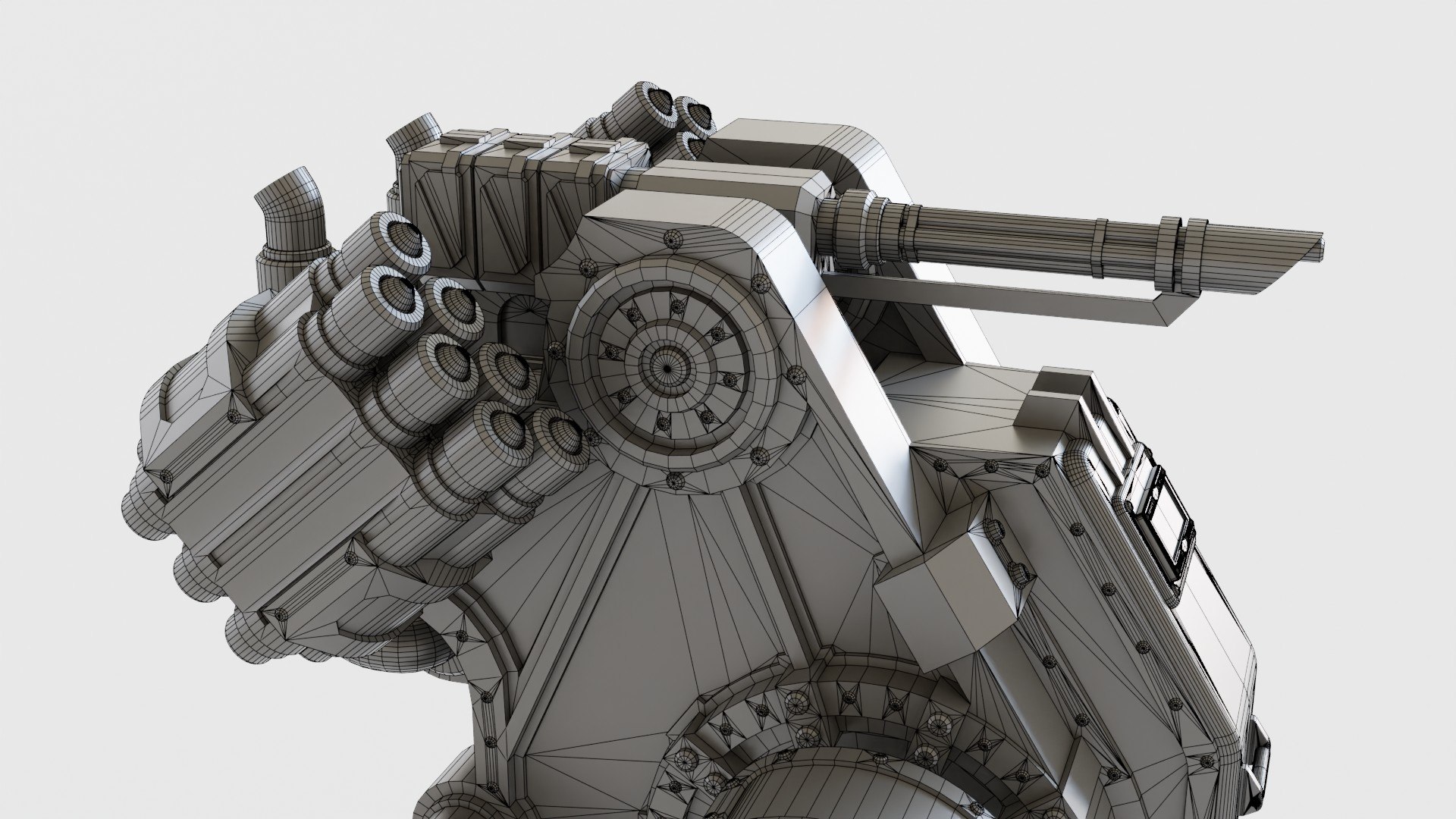 3D Gothic Mech For 3d Print Model - TurboSquid 2149612