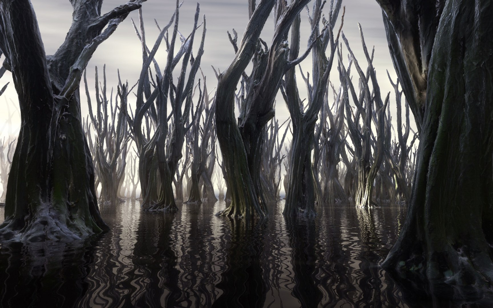 Spooky forest hd 3D model - TurboSquid 1208345