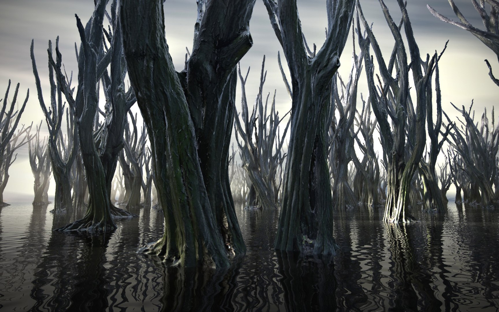 Spooky forest hd 3D model - TurboSquid 1208345