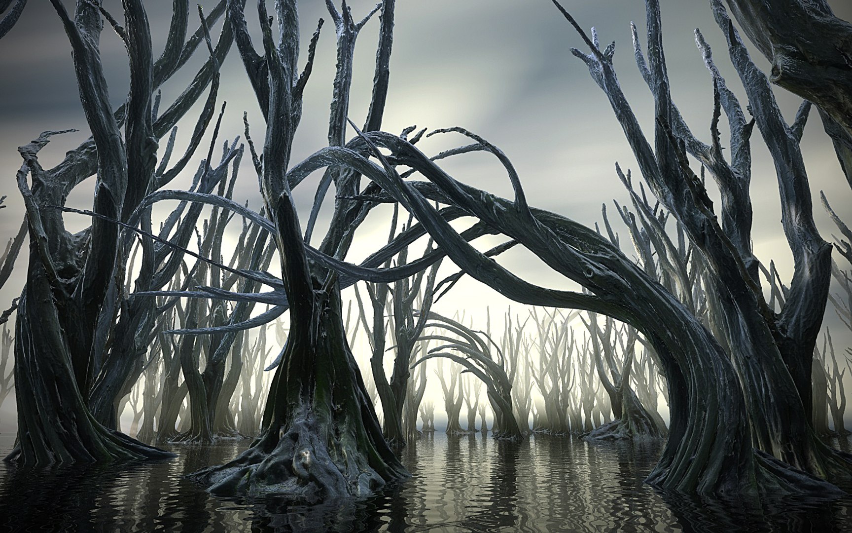 Spooky forest hd 3D model - TurboSquid 1208345