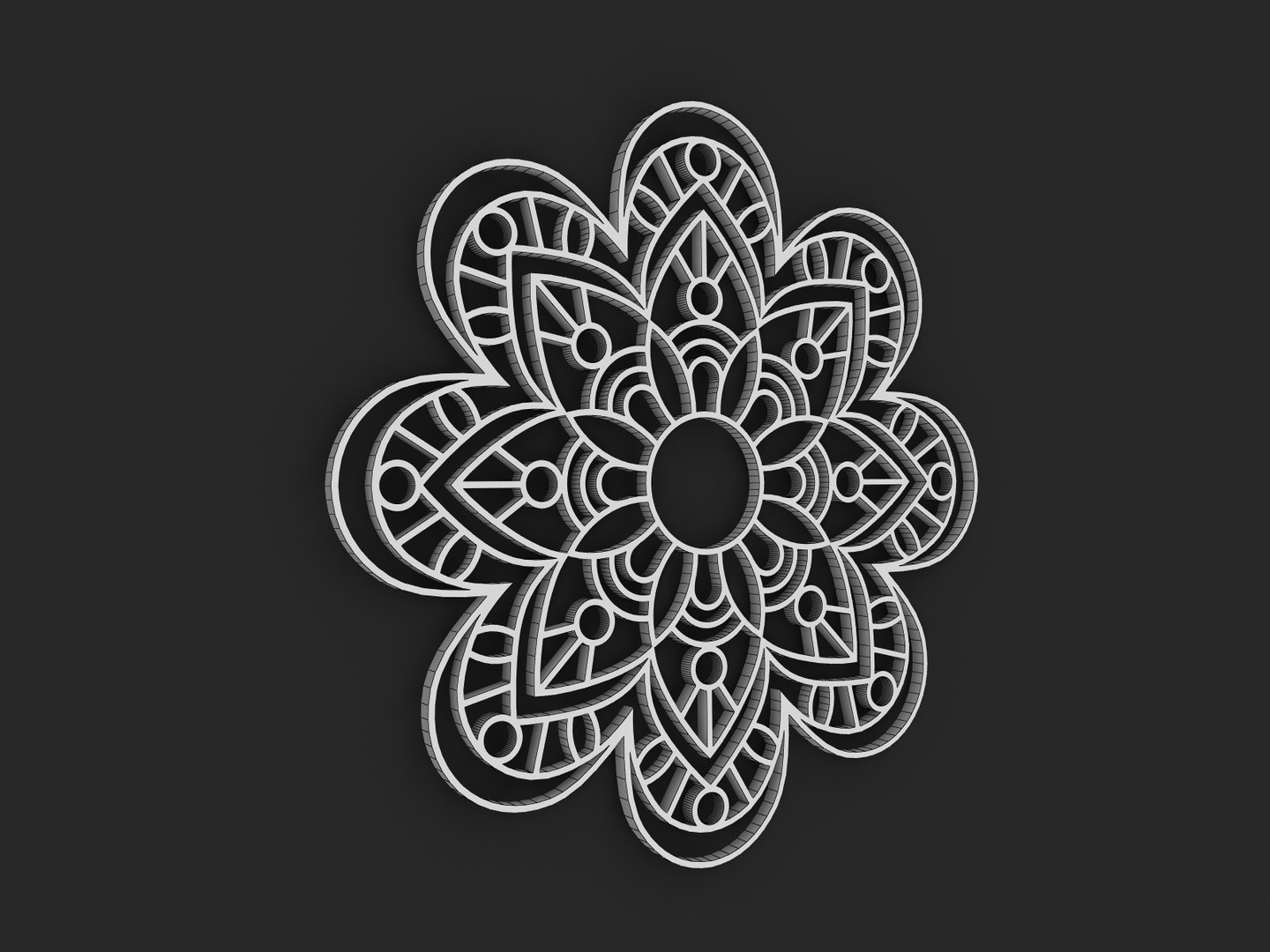 3D mandala cnc - TurboSquid 1583500