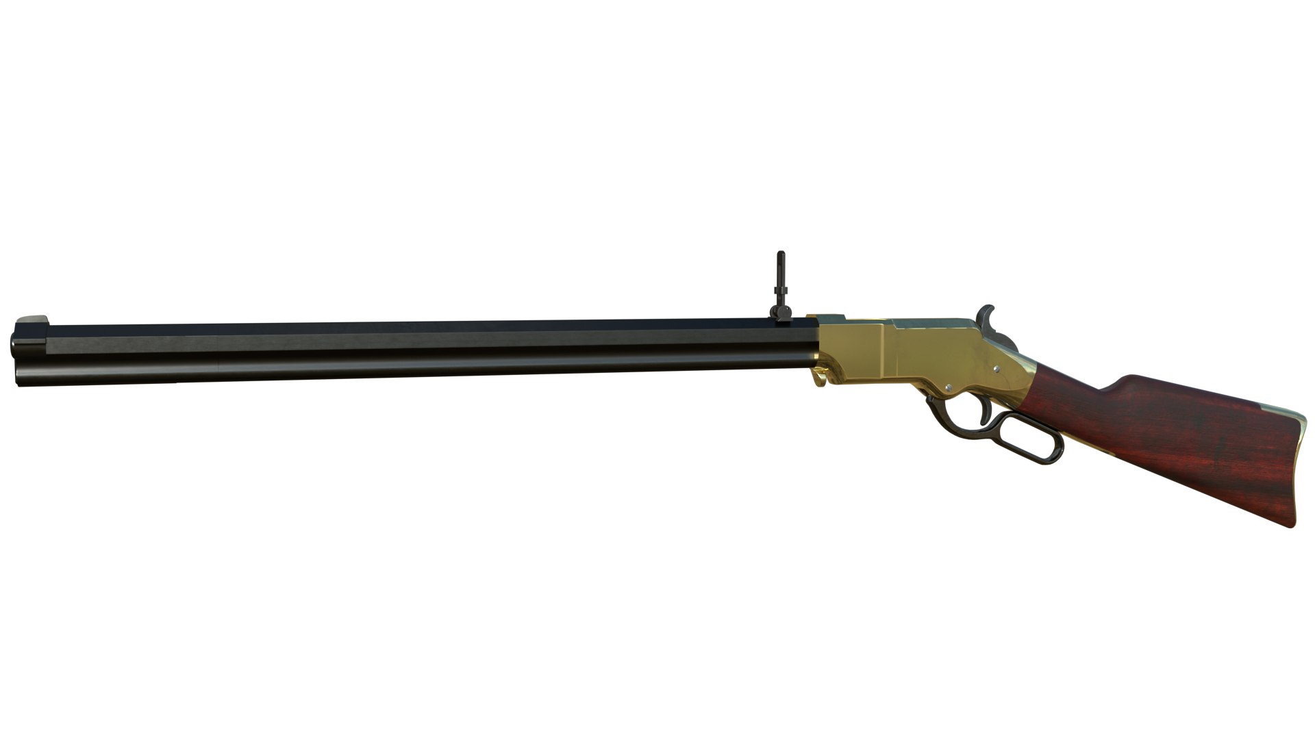 Henry Rifle 1860 3D Model - TurboSquid 1421673