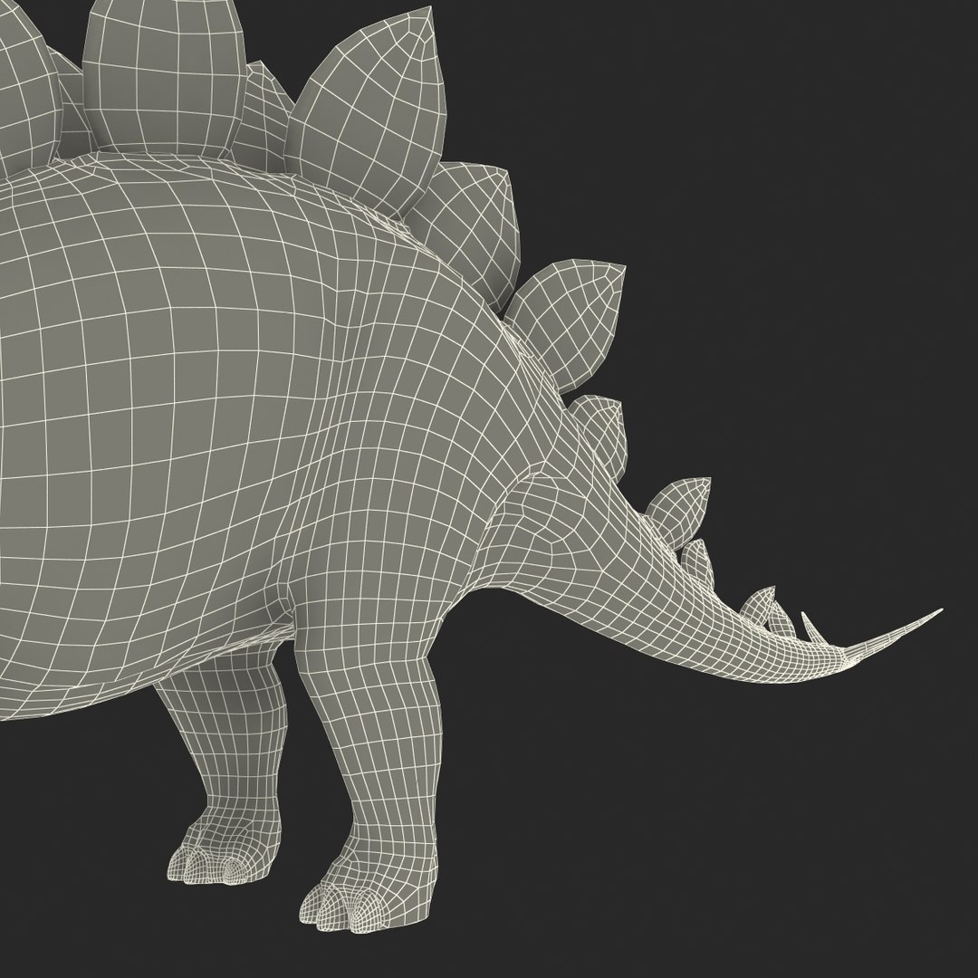 stegosaurus rigged 3d model