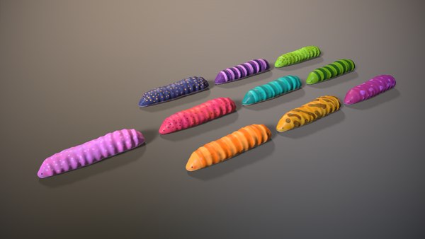 Small Worms Animated low-poly 3D 모델 - TurboSquid 2067994