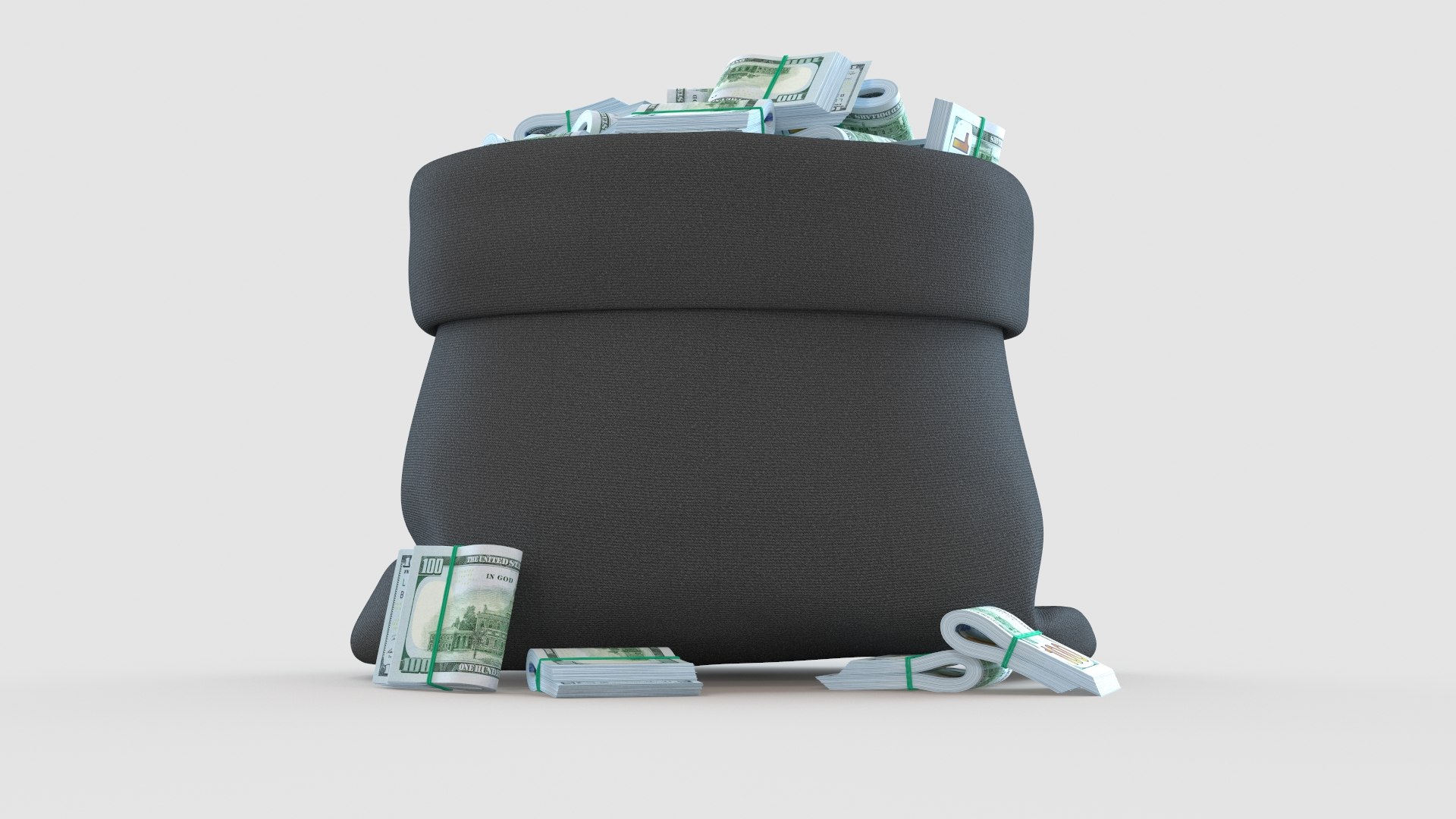 3D Money Bags - TurboSquid 1981977