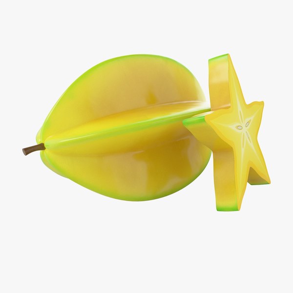 modelo 3d Cartoon Starfruit - TurboSquid 2092922