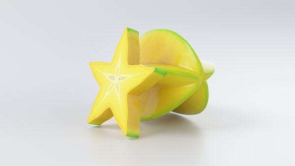 modelo 3d Cartoon Starfruit - TurboSquid 2092922