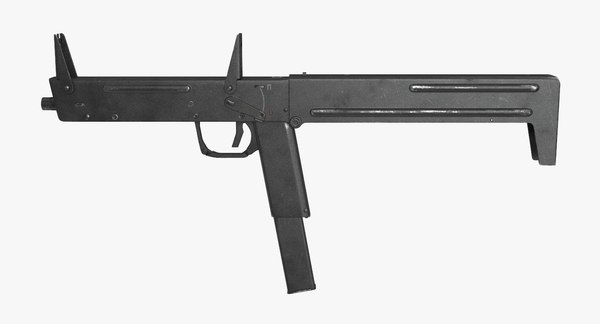 Russian folding submachine gun 3D model - TurboSquid 1149768