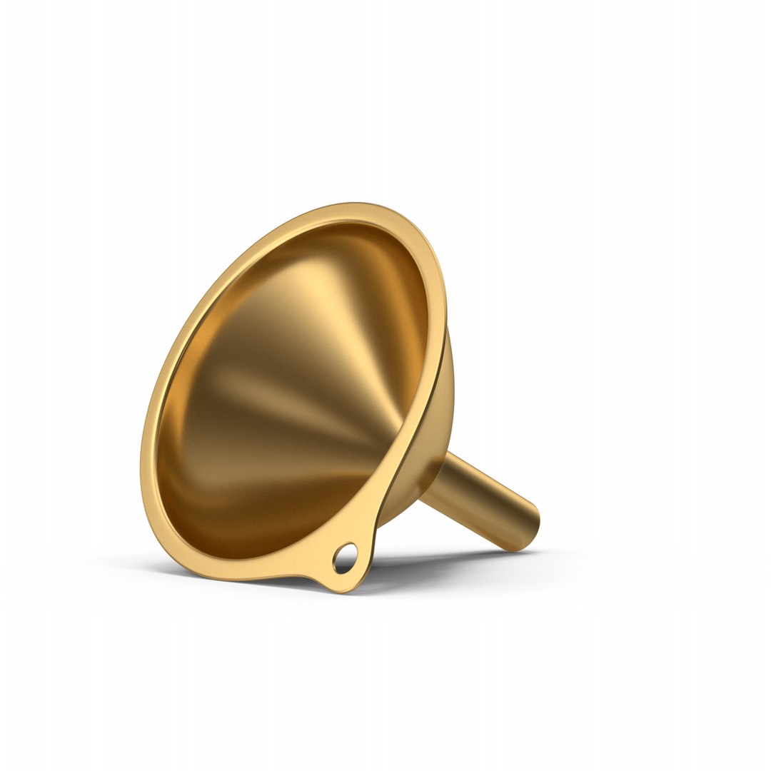 3D Model Gold Funnel - TurboSquid 1887255