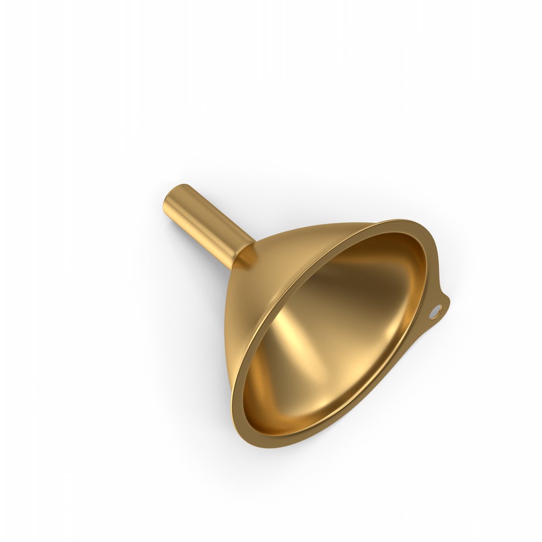 3D Model Gold Funnel - TurboSquid 1887255