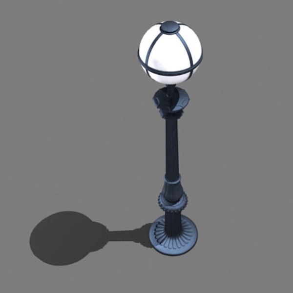 street lamp light 3d max