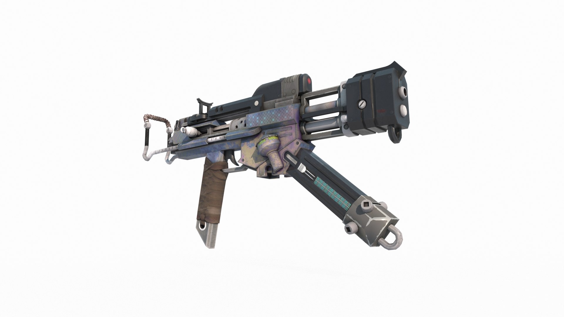 3D Future Sci-fi Style Submachine Gun Model - TurboSquid 2329669