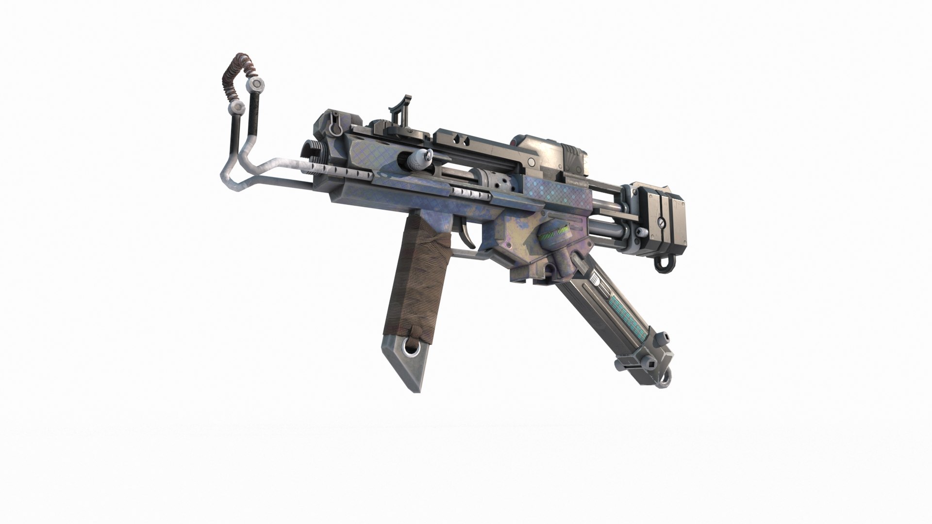 3D Future Sci-fi Style Submachine Gun Model - TurboSquid 2329669