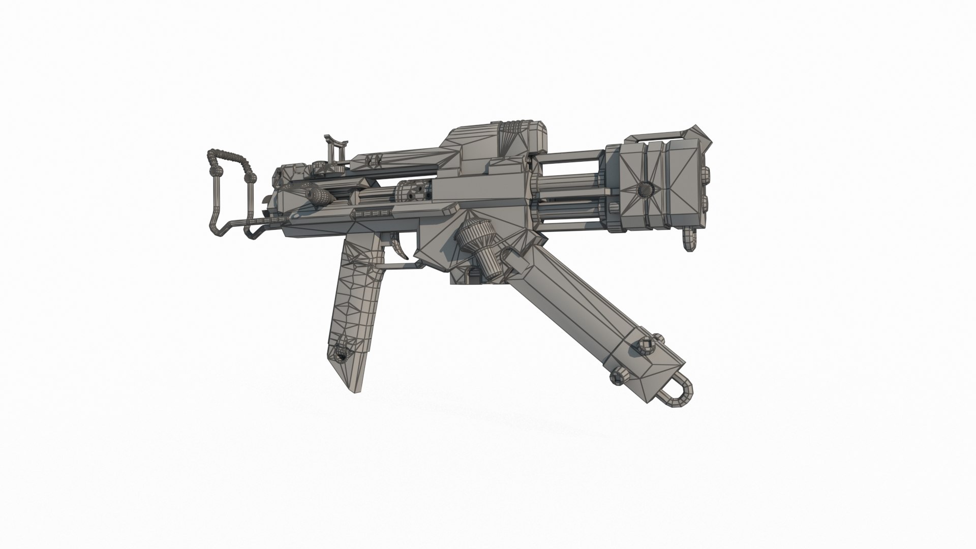 3D Future Sci-fi Style Submachine Gun Model - TurboSquid 2329669