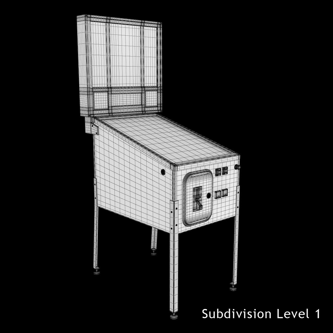 3d pinball arcade model