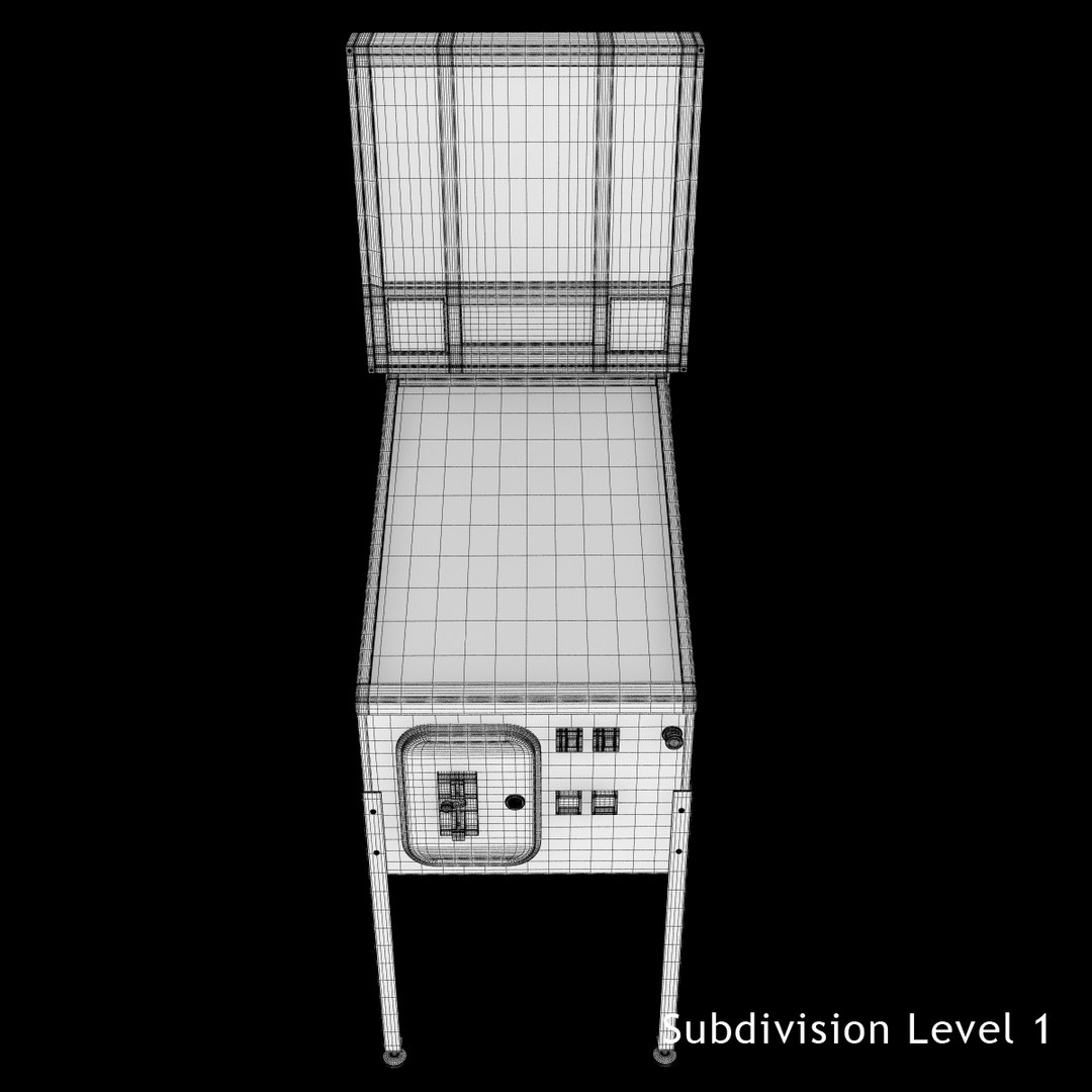 3d pinball arcade model