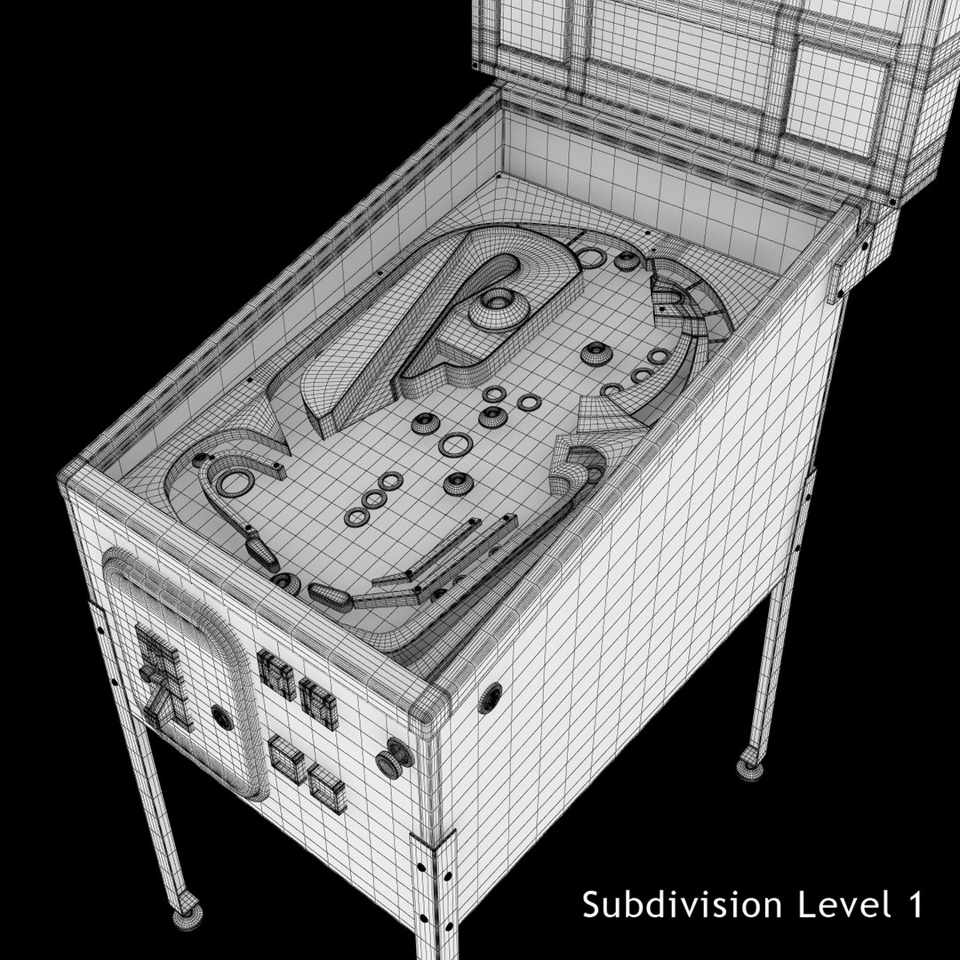 3d pinball arcade model