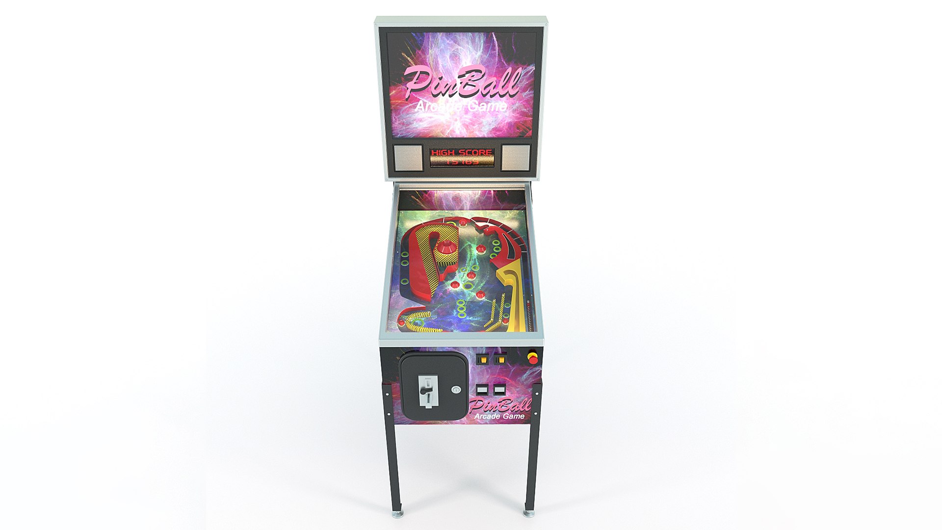 3d pinball arcade model