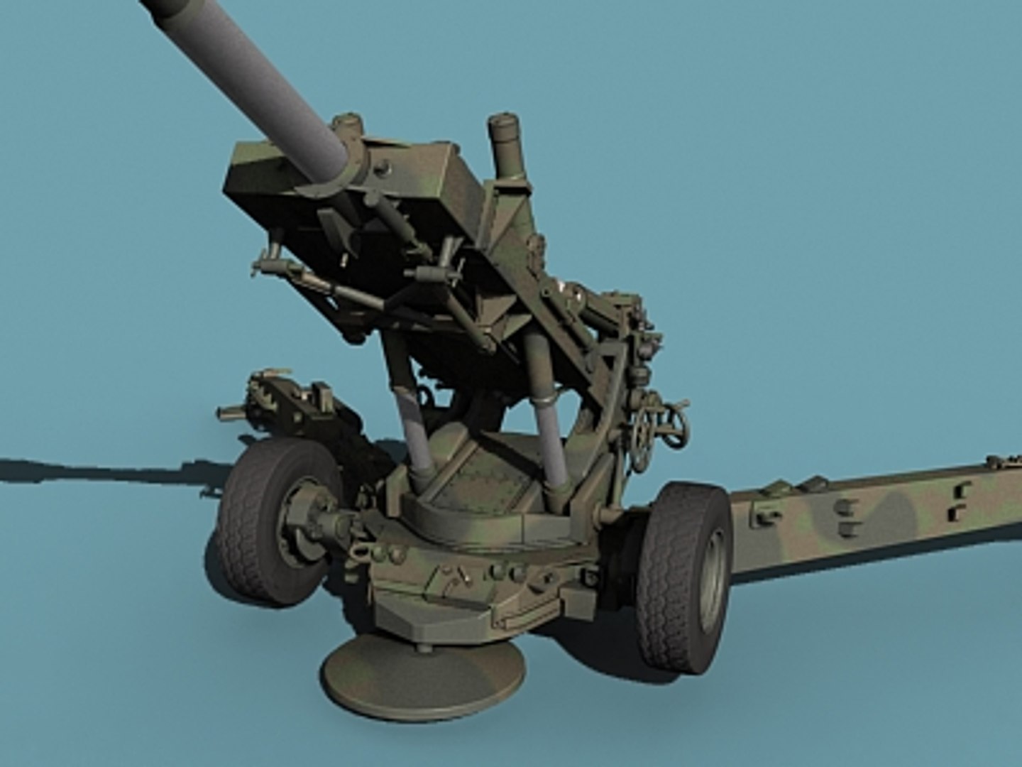 3d Model American Howitzer