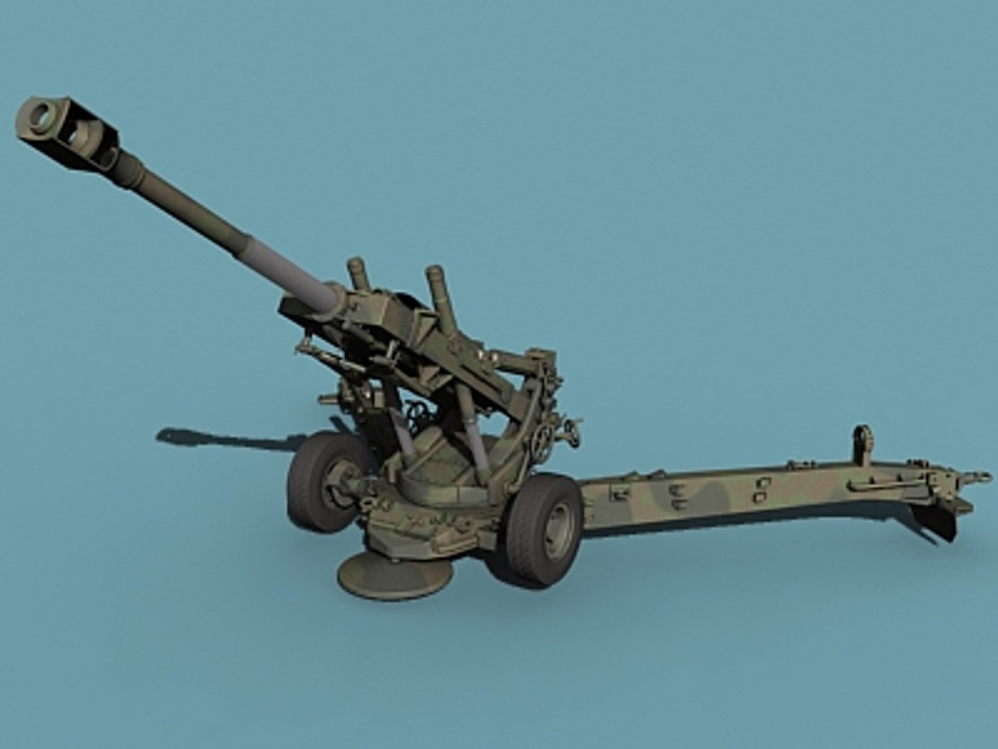 3d Model American Howitzer