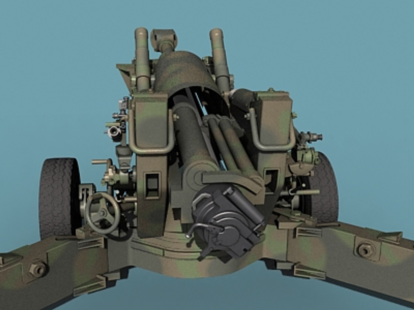 3d Model American Howitzer