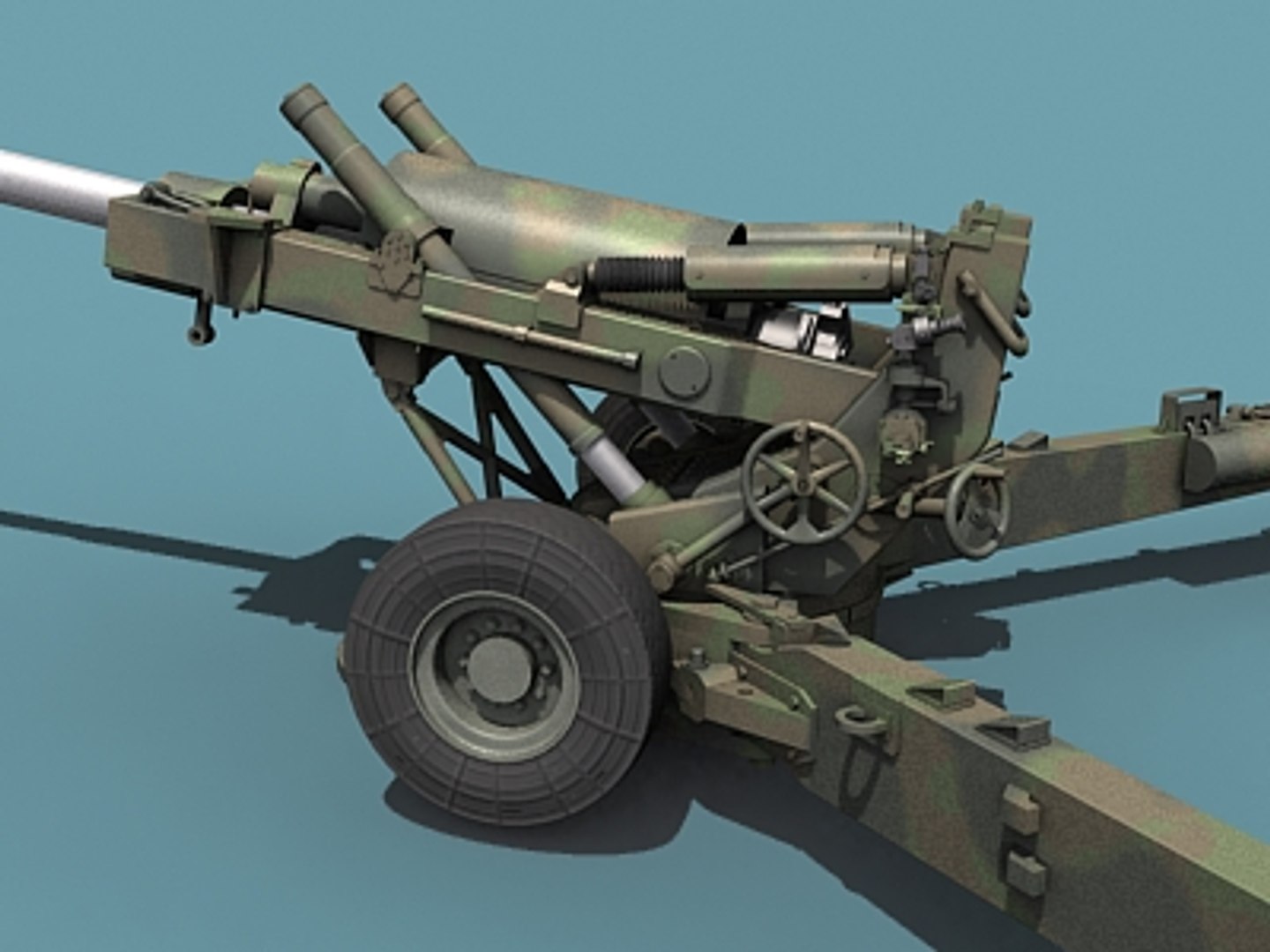 3d Model American Howitzer