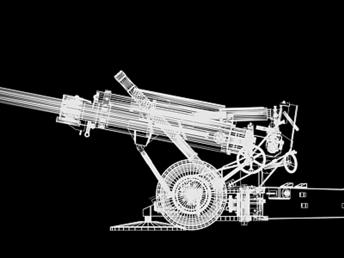 3d Model American Howitzer